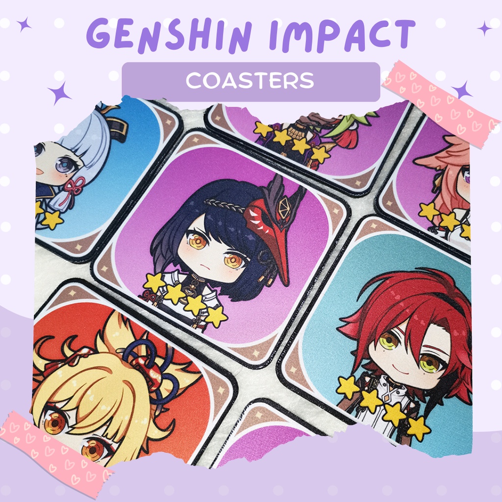 Genshin Impact Character Coaster (Inazuma) | Shopee Philippines