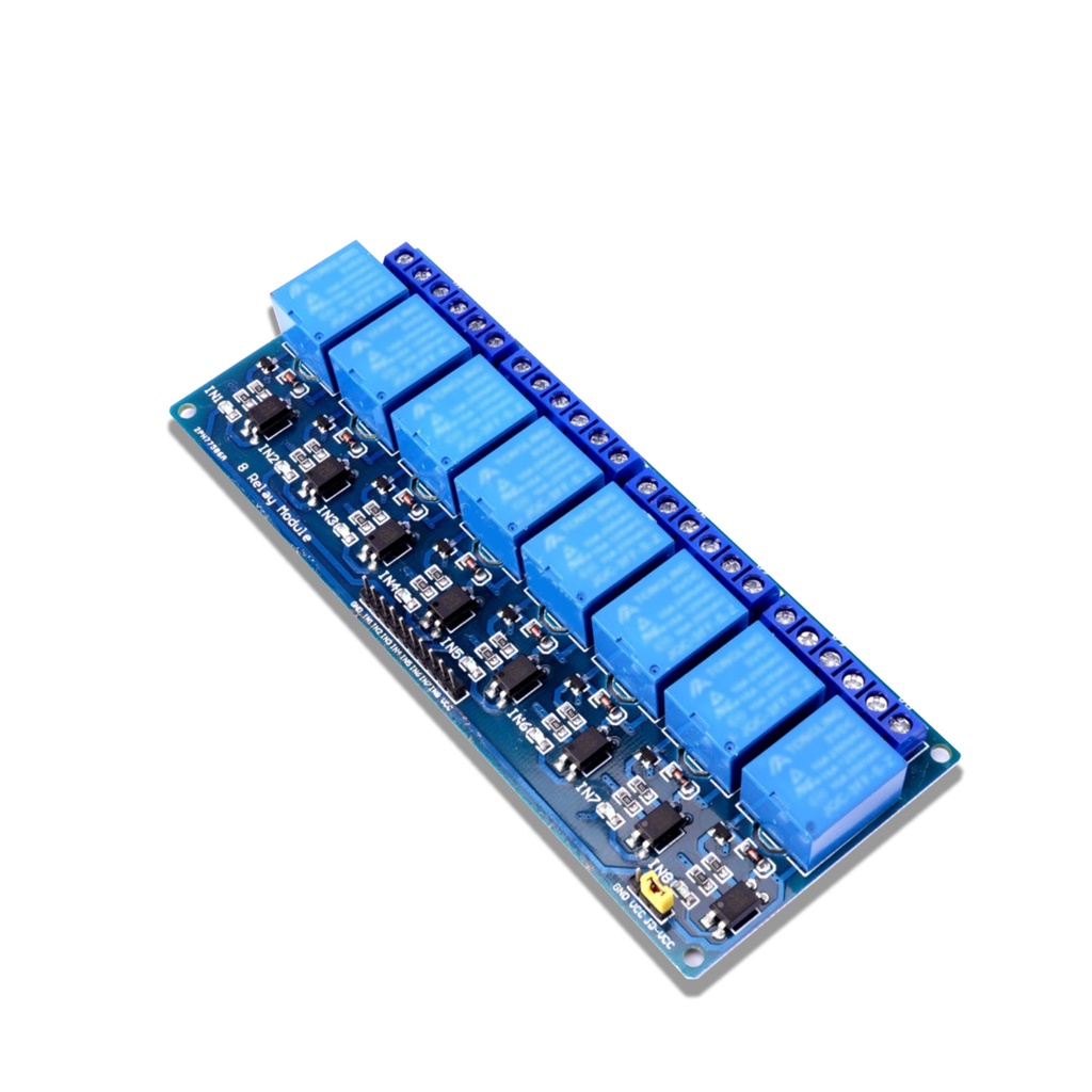 Boontech 24vdc 8 Way Relay Module With Optocoupler Isolation Low Level