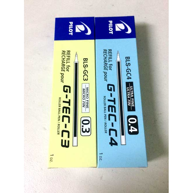 Pilot Gtec Sign Pen Refill Black (0.3 or 0.4) 12pcs per box | Shopee ...