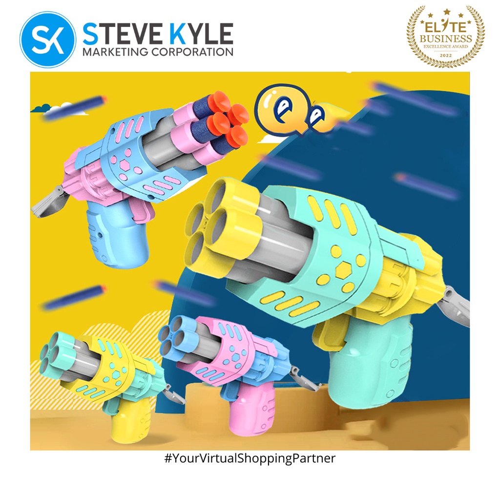 Kids Gun Toy Soft Bullet Shooting Revolver Toy Gun for Kids | Shopee ...