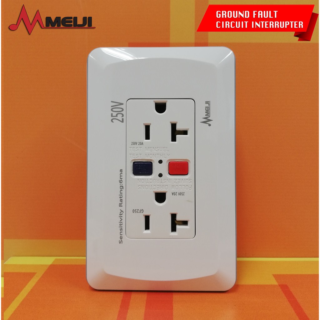 GFCI Meiji Ground Fault Circuit interrupter GF-250 | BeeCost GFCI Meiji Ground Fault Circuit interrupter GF-250 | BeeCost
