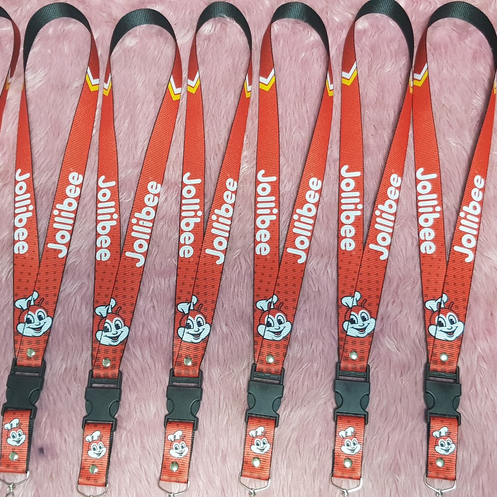 Jollibee id lace lanyard ID sling lanyards Onhand COD | Shopee Philippines