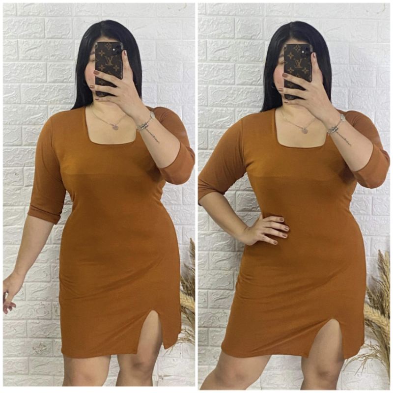 bsapp : DIANE Dress 3/4 Style w/ Slit (Kasya Medium-2xl) | Shopee Philippines