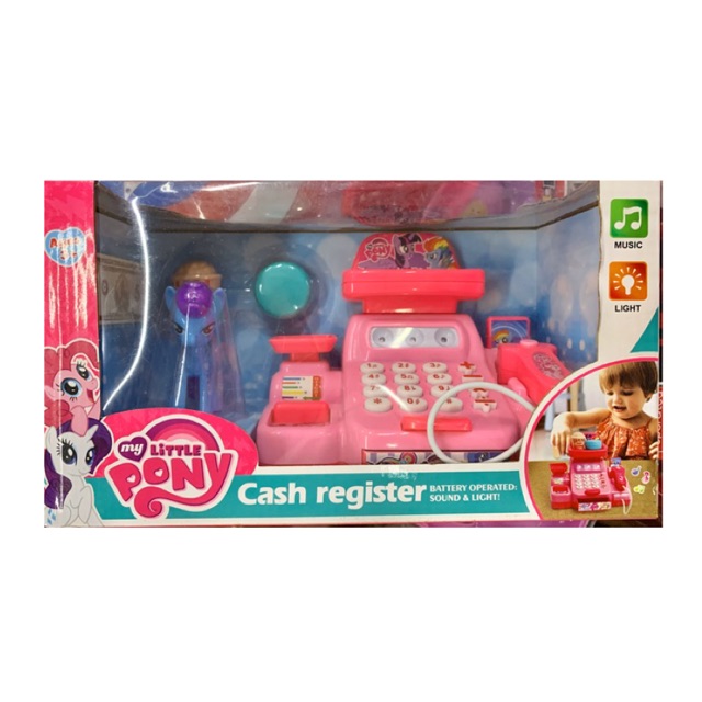 Pony Cash Register Toy Light Sound Music Battery Operated Toy ...