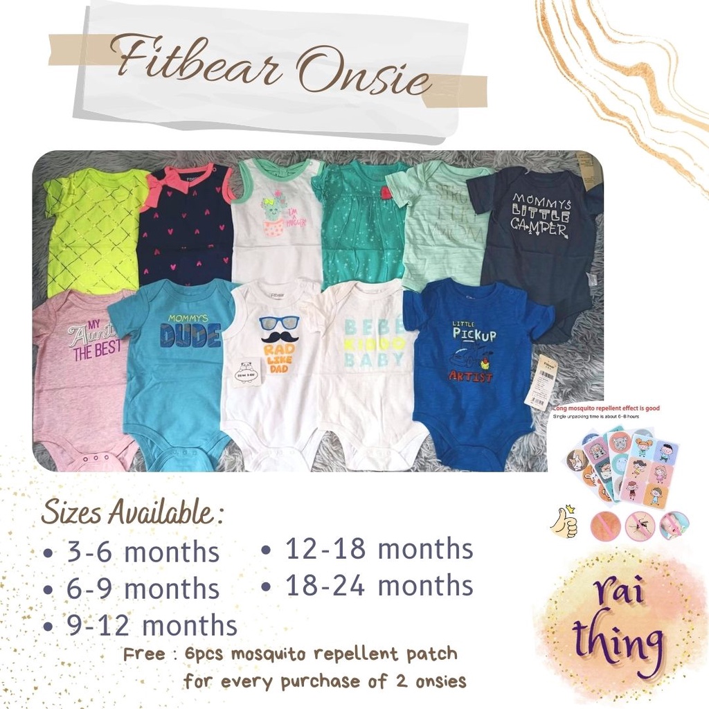 Fitbear Onesie Brand New (for baby girl & baby boy) | Shopee Philippines