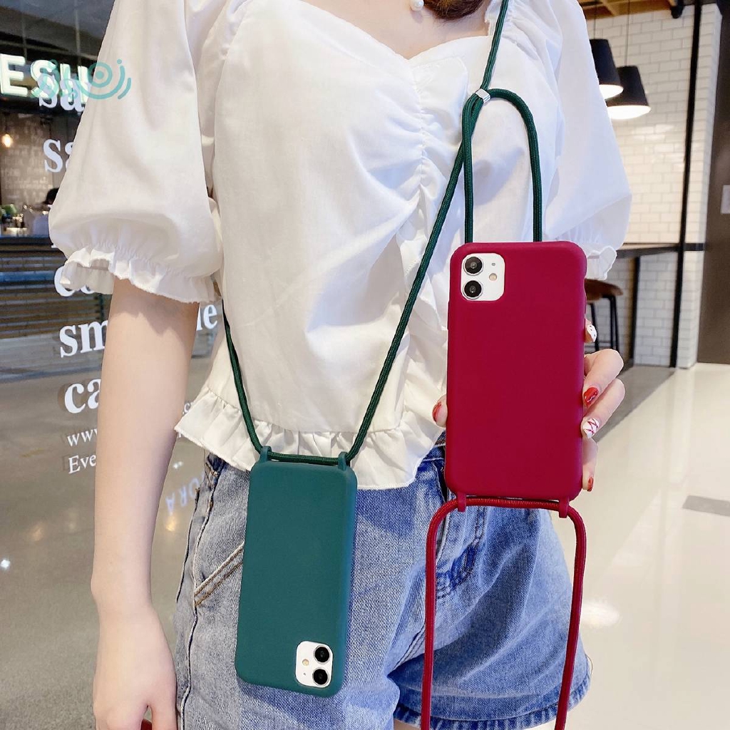 Candy Color Lanyard casing compatible for iPhone 11 pro max Pure ...