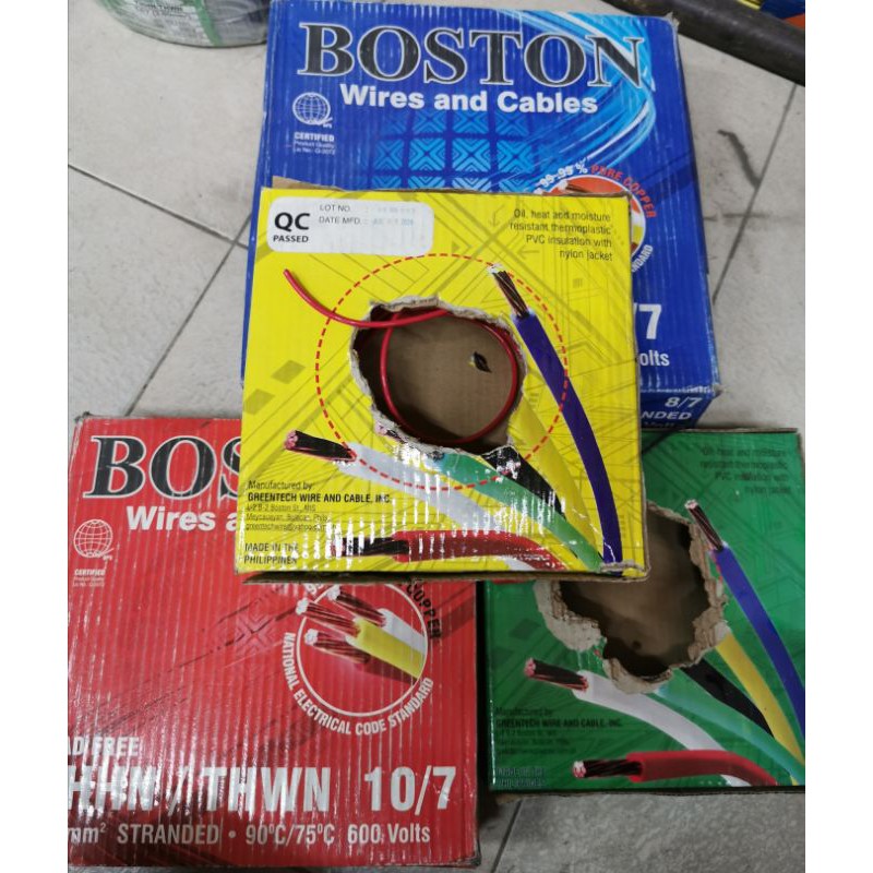 Boston THHN THWN Stranded Wire (per meter) | Shopee Philippines Boston THHN THWN Stranded Wire (per meter) | Shopee Philippines