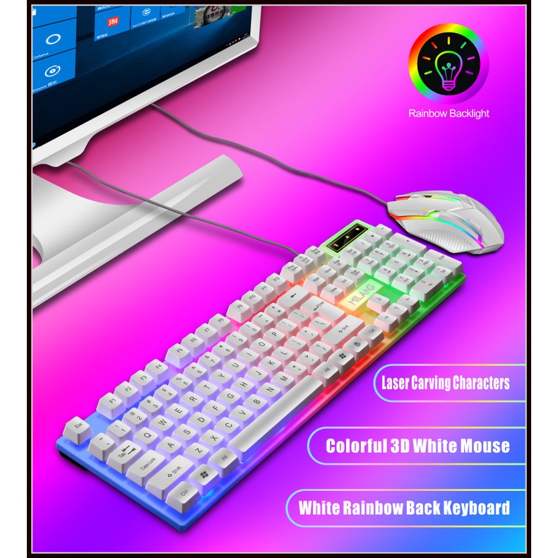 Gaming Keyboard Mice Keyboard Mouse Set Peripheral Mechanical E sports ...