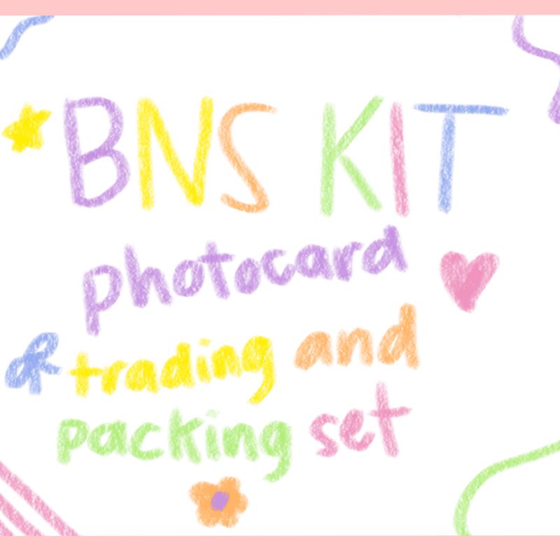 BNS KIT PHOTOCARD TRADING AND PACKING SET | Shopee Philippines