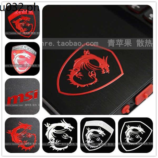 MSI Laptop Case Motherboard Metal Sticker Dragon Label logo Performance ...