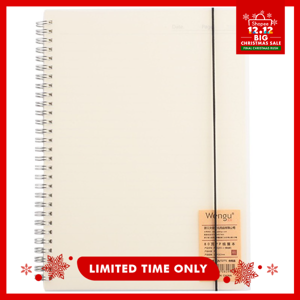HOKKA Styled Notebook A5 With Garter | Shopee Philippines