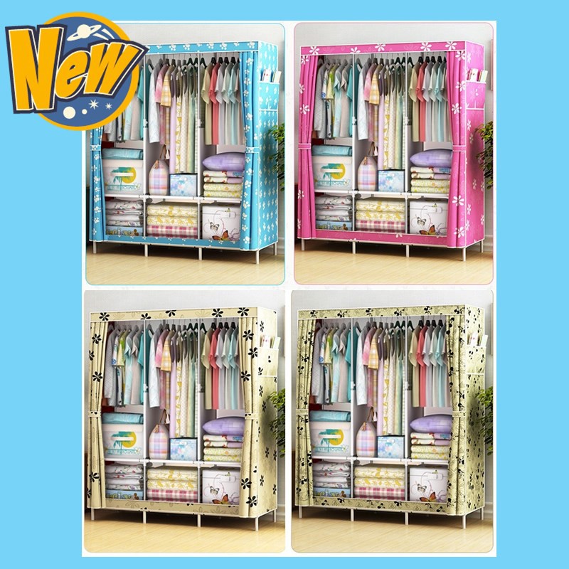 Big High 170cm DIY MULTIFUNCTIONAL Cloth Wardrobe Storage WARDROBE ...