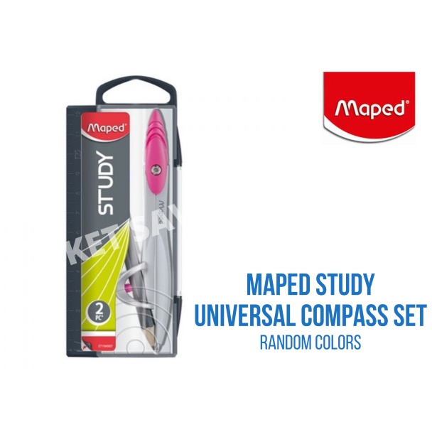 MAPED Study Universal Compass (School Compass Set, with Case, Metal ...