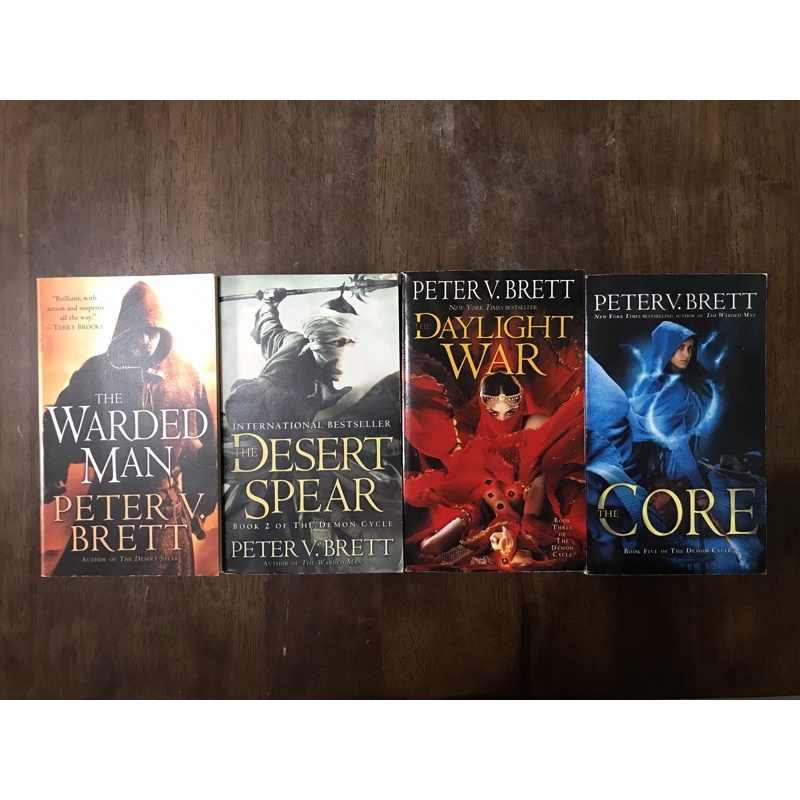 The Demon Cycle by Peter V. Brett (The Desert Spear, The Warded Man ...