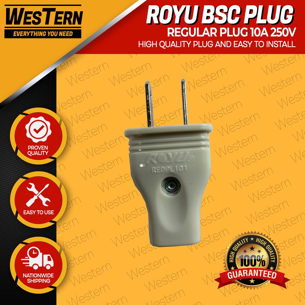 Royu Regular Electrical Plug10A 250V | Shopee Philippines