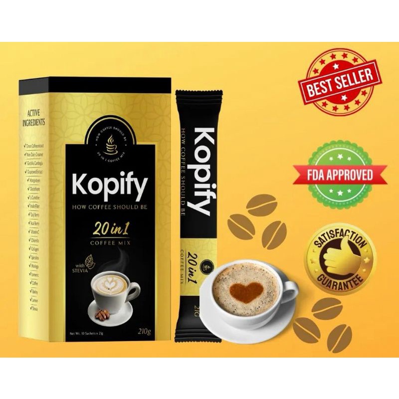 KOPIFY 20 in 1 Coffee Mix (FDA APPROVED) | Shopee Philippines