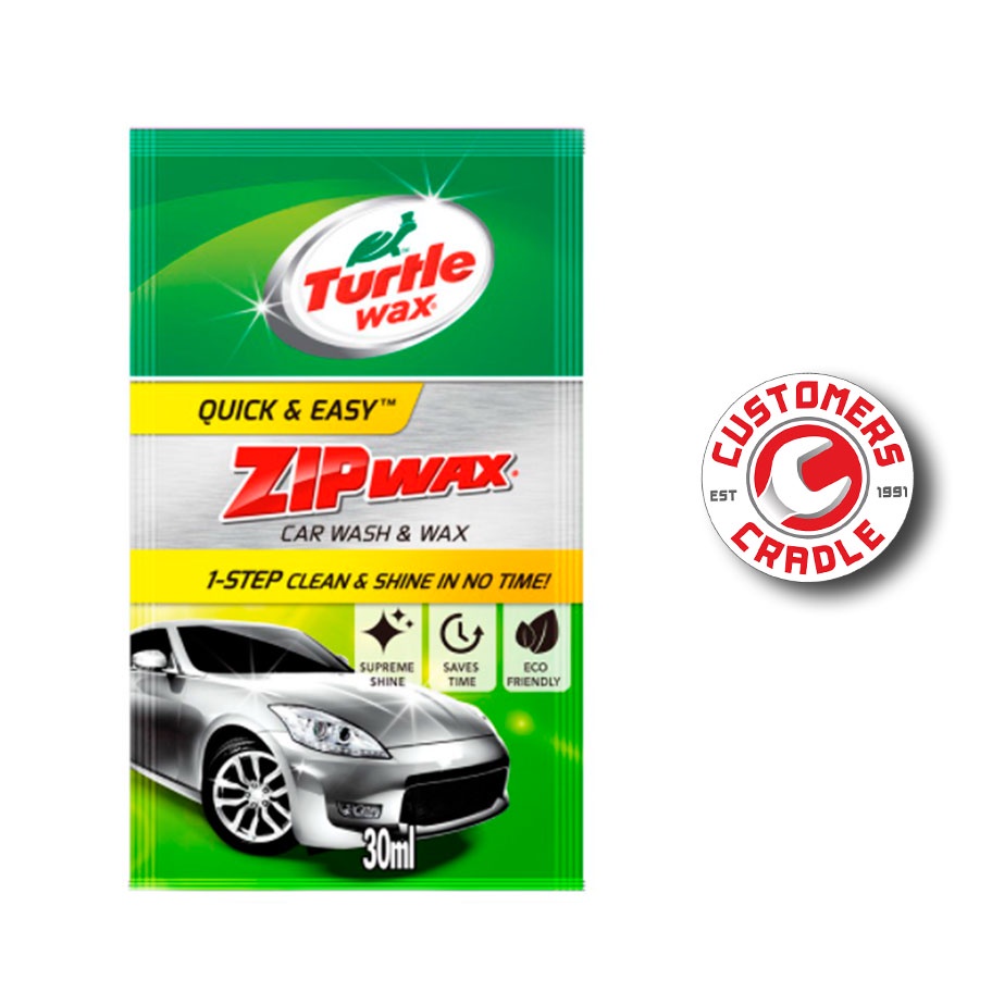 Turtle Wax Quick & Easy ZipWax Car Wash & Wax Sachet (30 ml) | Shopee ...