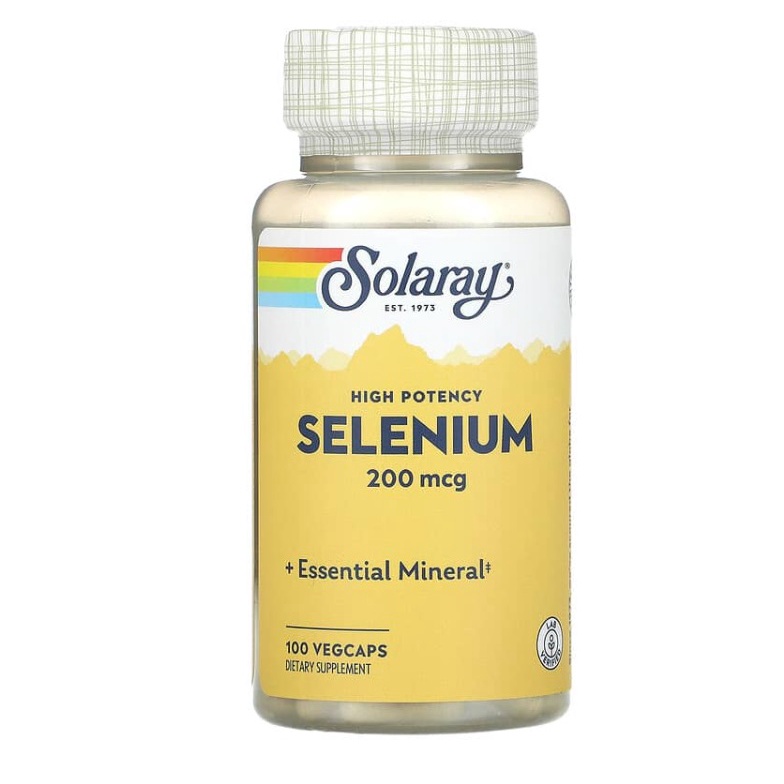 Solaray, Selenium, Yeast-Free | High Potency, Mineral, Dietary ...