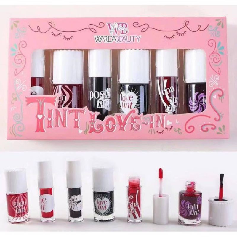 Warda Beauty Love In Liptint 6IN1 Set | Shopee Philippines