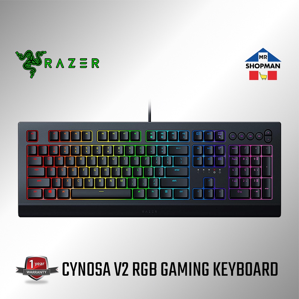 Razer Cynosa V2 Chroma RGB Backlit Membrane Gaming Keyboard | Shopee ...