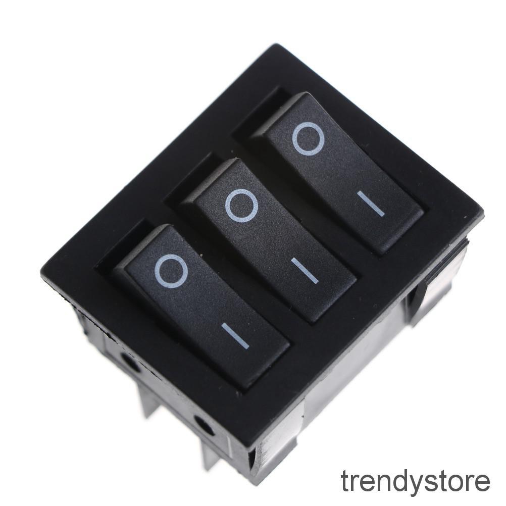 KCD3 34*40 Big Rocker Switches Black Three-Way Switch 9 Pin 2 | Shopee ...