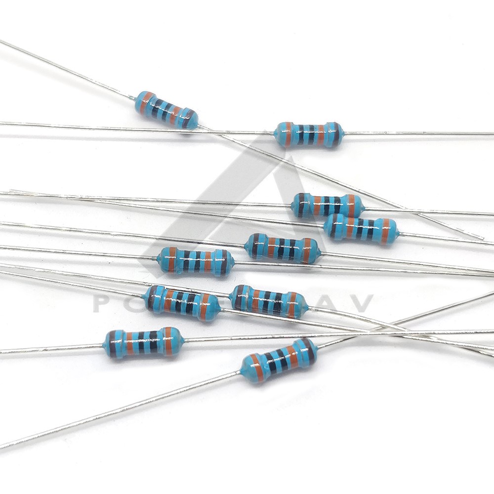 10pcs 300k ohms 5 band 1/4w Metal film resistor 1% ohm for pcb breadboard arduino uno mega nano ...
