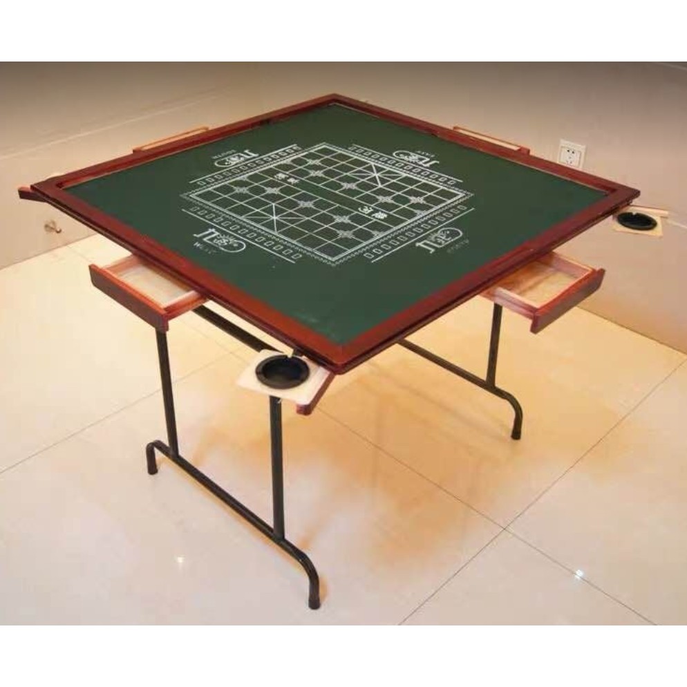 Varnish Wooden Foldable Mahjong Table | Shopee Philippines