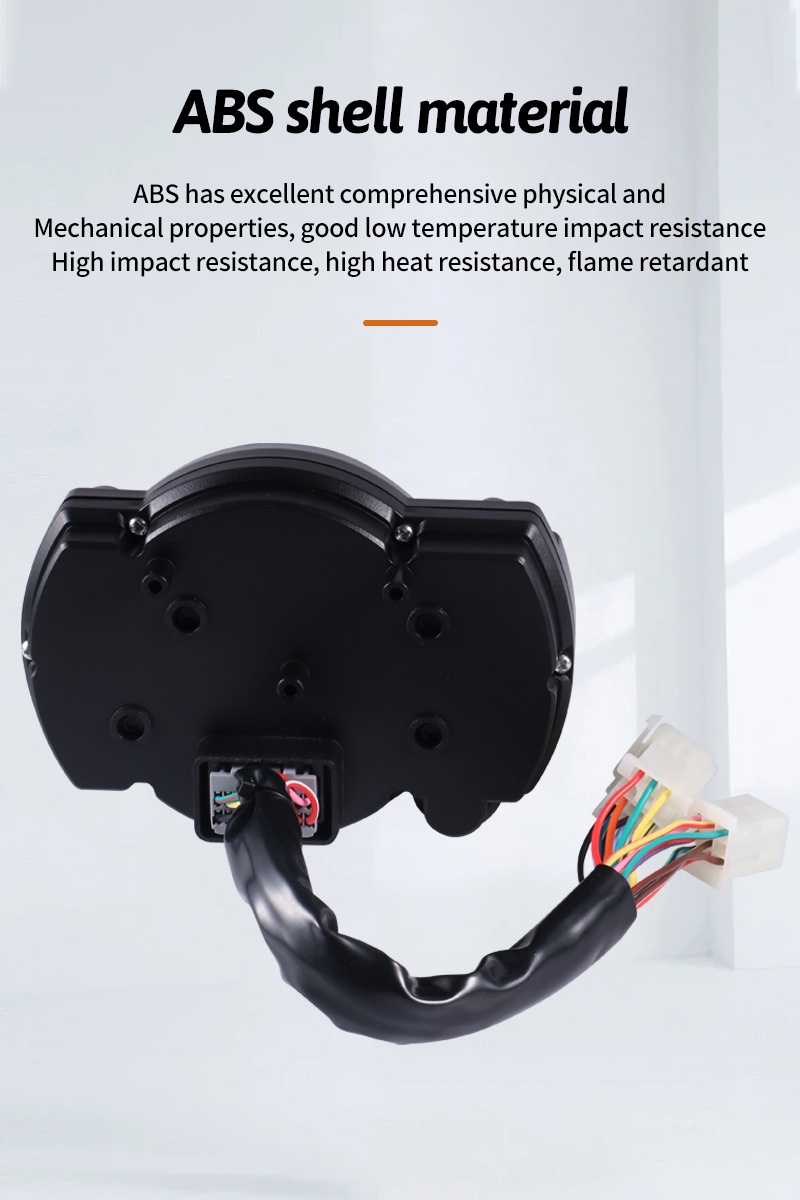 7-Color LED Motorcycle RX2N ATV Digital Speedometer 15000 RPM Meter LCD ...