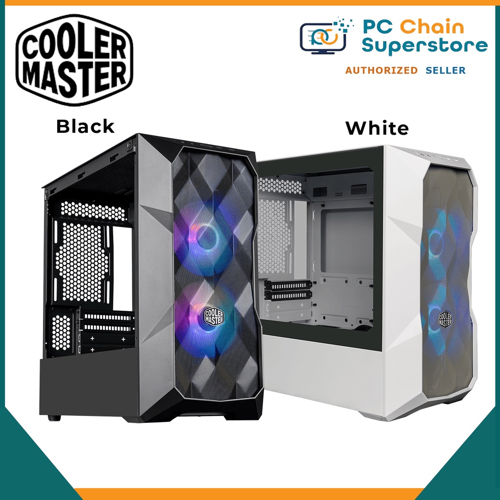 Cooler Master TD300 Mesh Tempered Glass Gaming Mini Tower PC Case ...