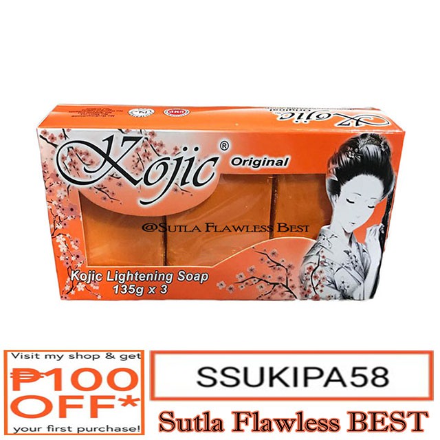 Sutla Kojic Whitening Soap 3pcs | Shopee Philippines