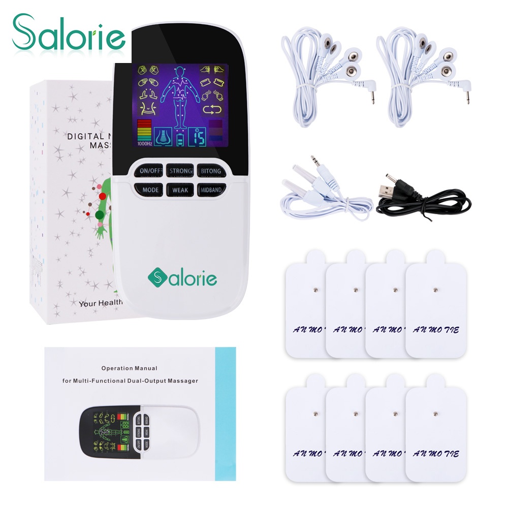 Salorie 3 in 1 Electric Tens Unit Muscle Electrostimulator Pulse ...