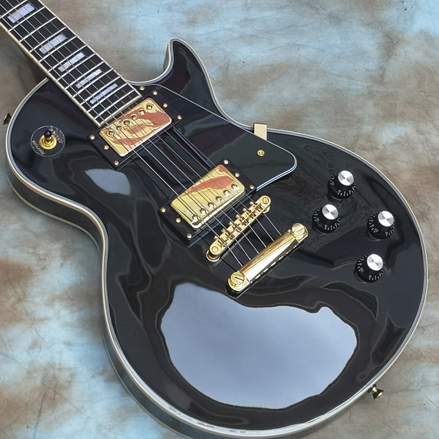 Gibson Les Paul Custom electric guitar Black custom,70s, rosewood ...