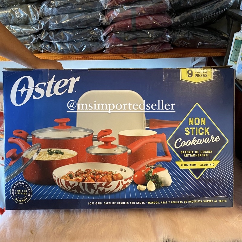 OSTER NONSTICK COOKWARE 9pcs SET | Shopee Philippines