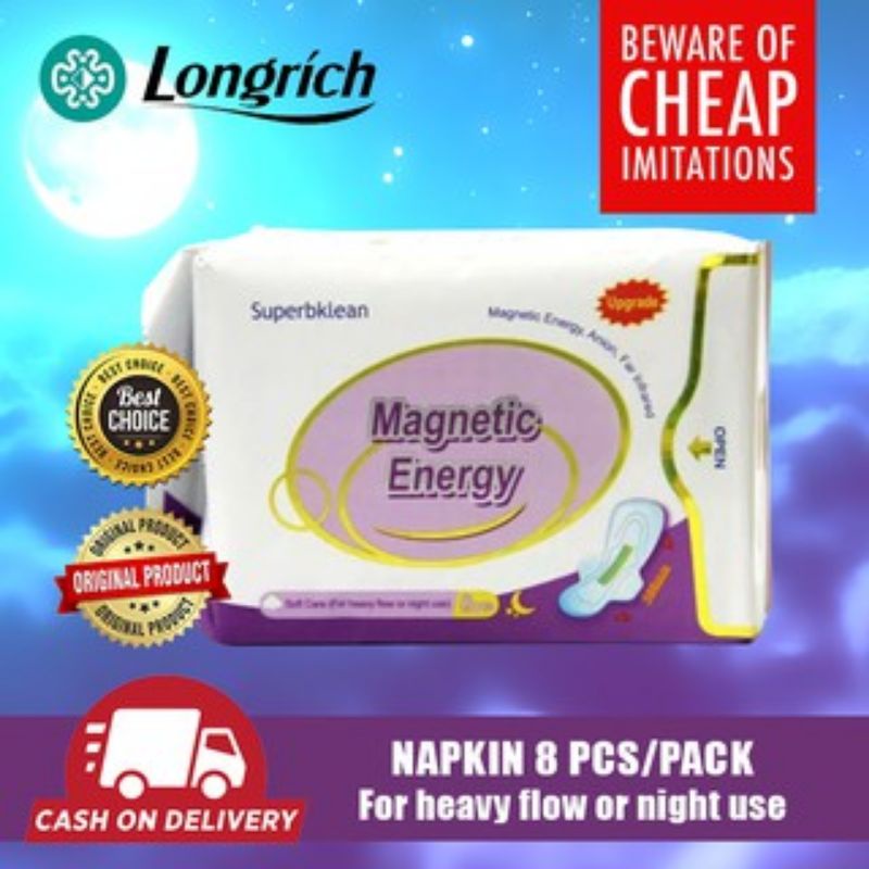 LONGRICH sanitary NAPKIN with negative ion( with free indicator ...