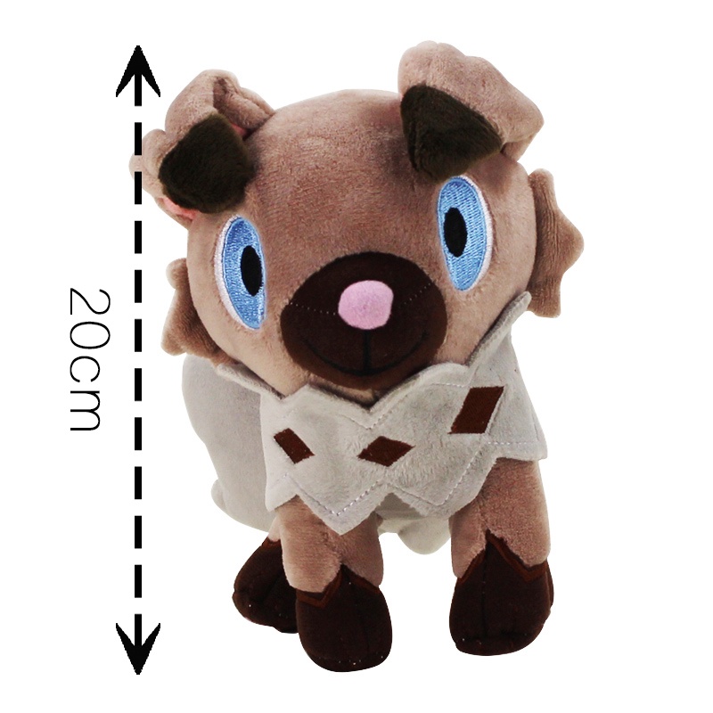 20cm Games Pokemon Rockruff Soft Stuffed Animal Doll Cute Animation ...