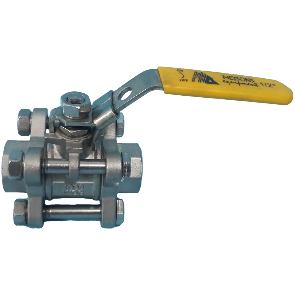 SS BALL VALVE 1-1/4" X 3PC DESIGN THREADED SCREW TYPE BALLVALVE ...