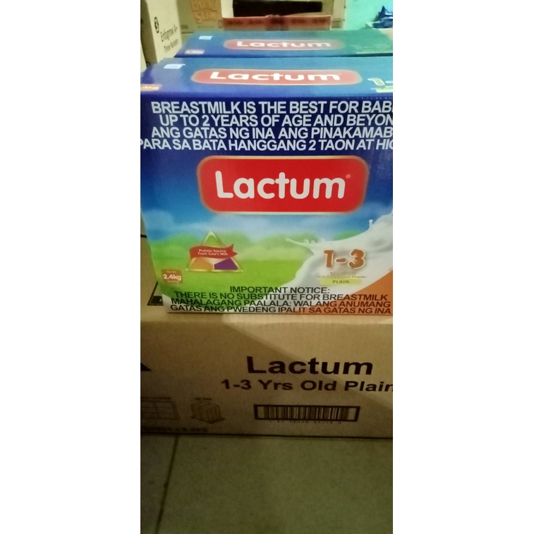 Lactum 1-3 Years Old Plain 2.4kg | Shopee Philippines