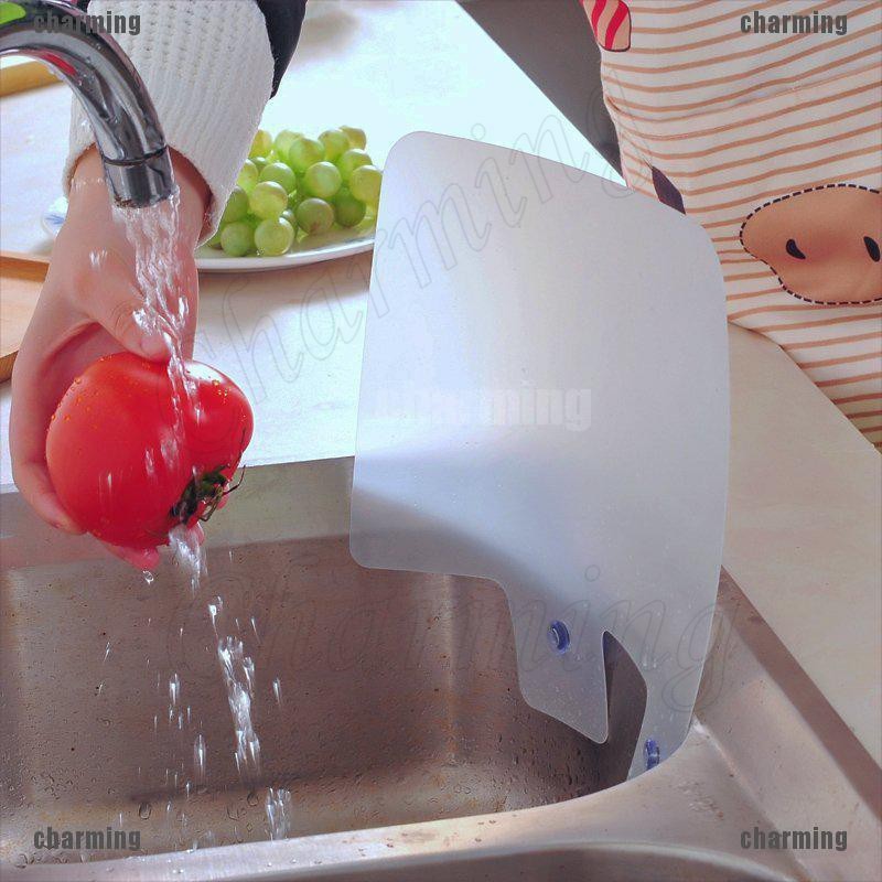 1pc Sink Basin Anti Water Splash Splatter Guard With Screen Sucker ...