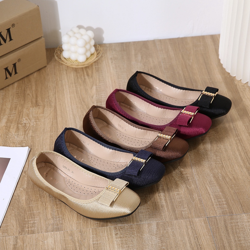 Fashion Women Doll Shoes Flat Shoes Daily Loafer GM78-83 | Shopee ...