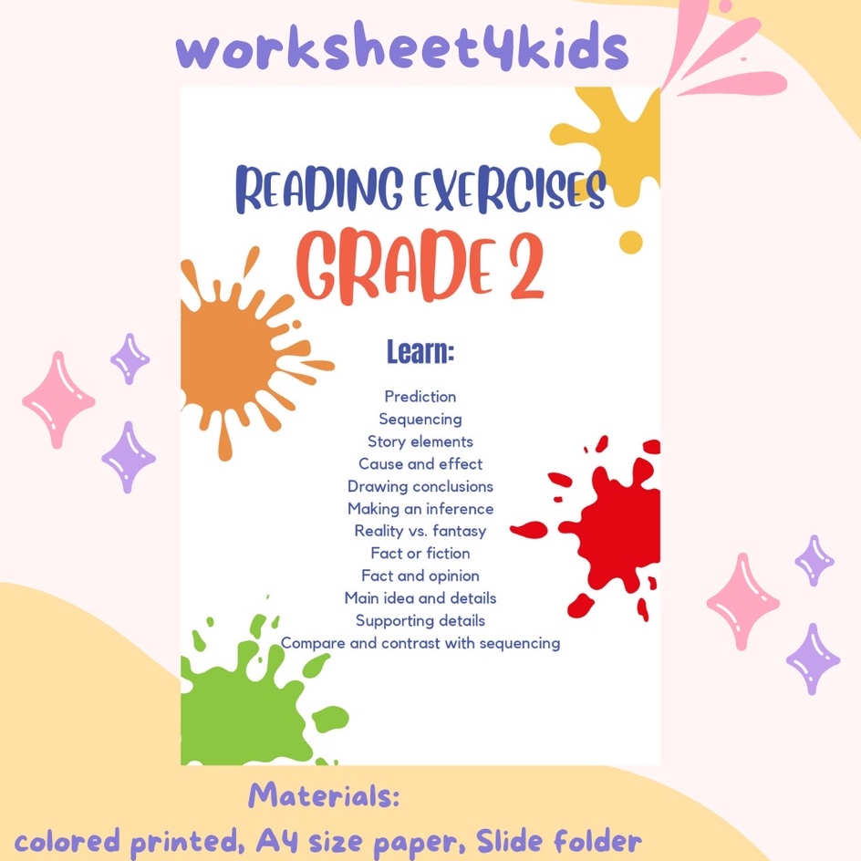 69, PAGES GRADE 2 READING EXERCISES | Shopee Philippines