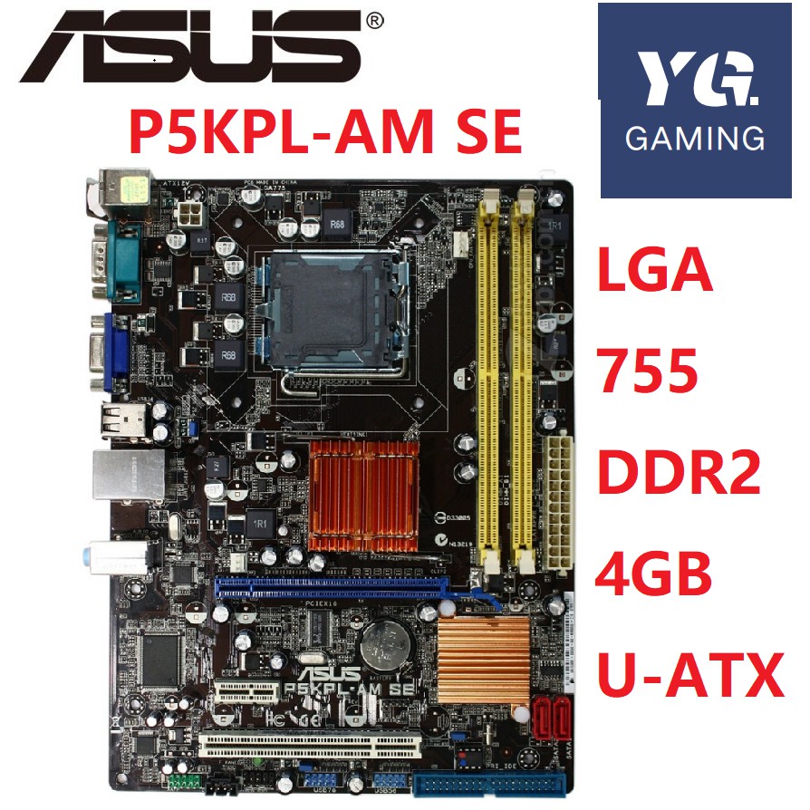 Asus G31 P5KPL-AM SE Desktop Motherboard G31M Socket LGA For 775 DDR2 ...
