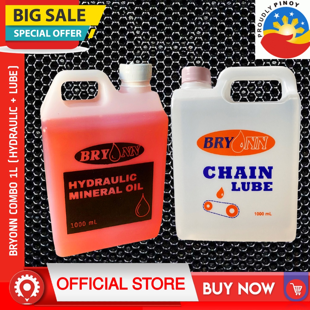 [BIG DEAL] BRYONN Chain Lube | Hydraulic Mineral ( 1L Bundle) | Shopee ...