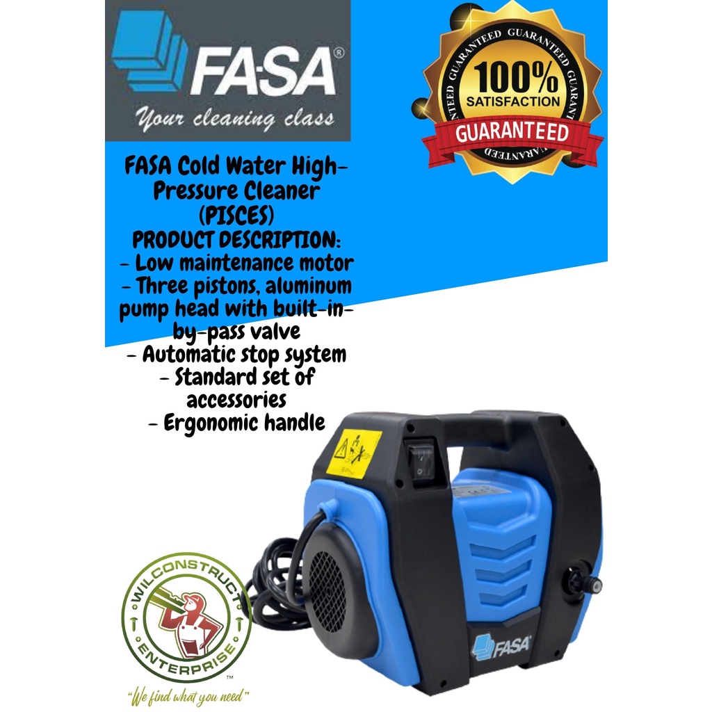 FASA Cold Water High-Pressure Cleaner (PISCES) | Shopee Philippines