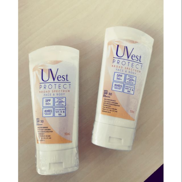 UVest Protect Broad Spectrum Sunscreen For Face and Body | Shopee ...