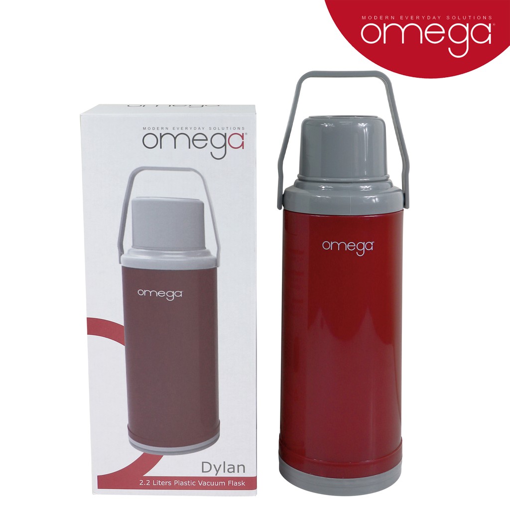 Omega Houseware Dylan 2.2 liter Plastic Vacuum Flask Thermos 12 hours ...