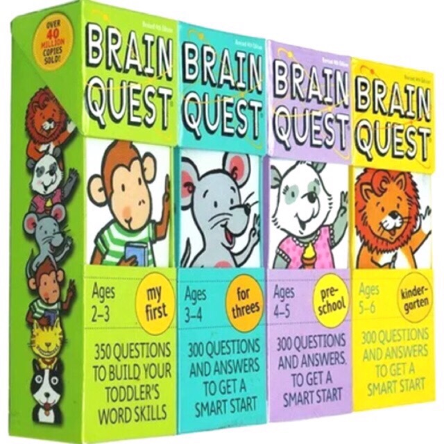Brain Quest Set : 300 Questions and Answers To Get A Smart Start ...