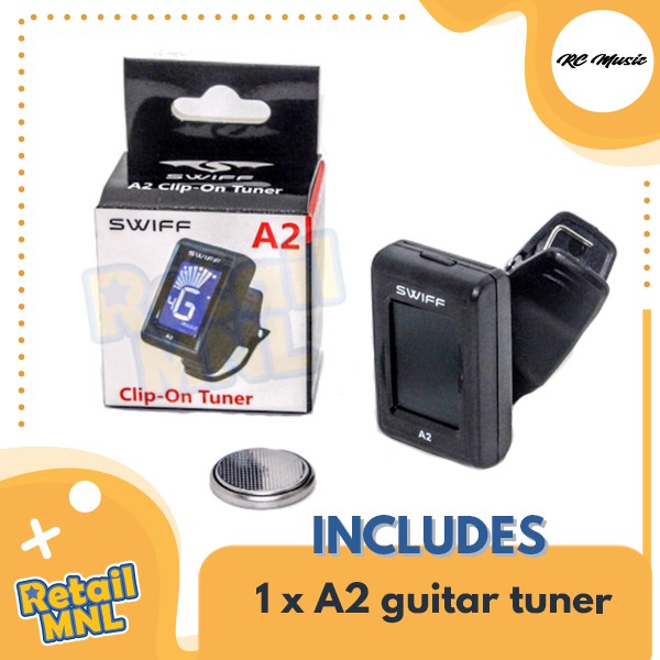 Retailmnl SWIFF A2 Mini Clip-On Automatic Digital Tone Tuner | Shopee Philippines