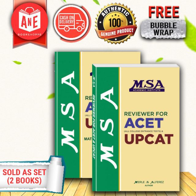 AUTHENTIC MSA REVIEWER FOR ACET and UPCAT | Shopee Philippines