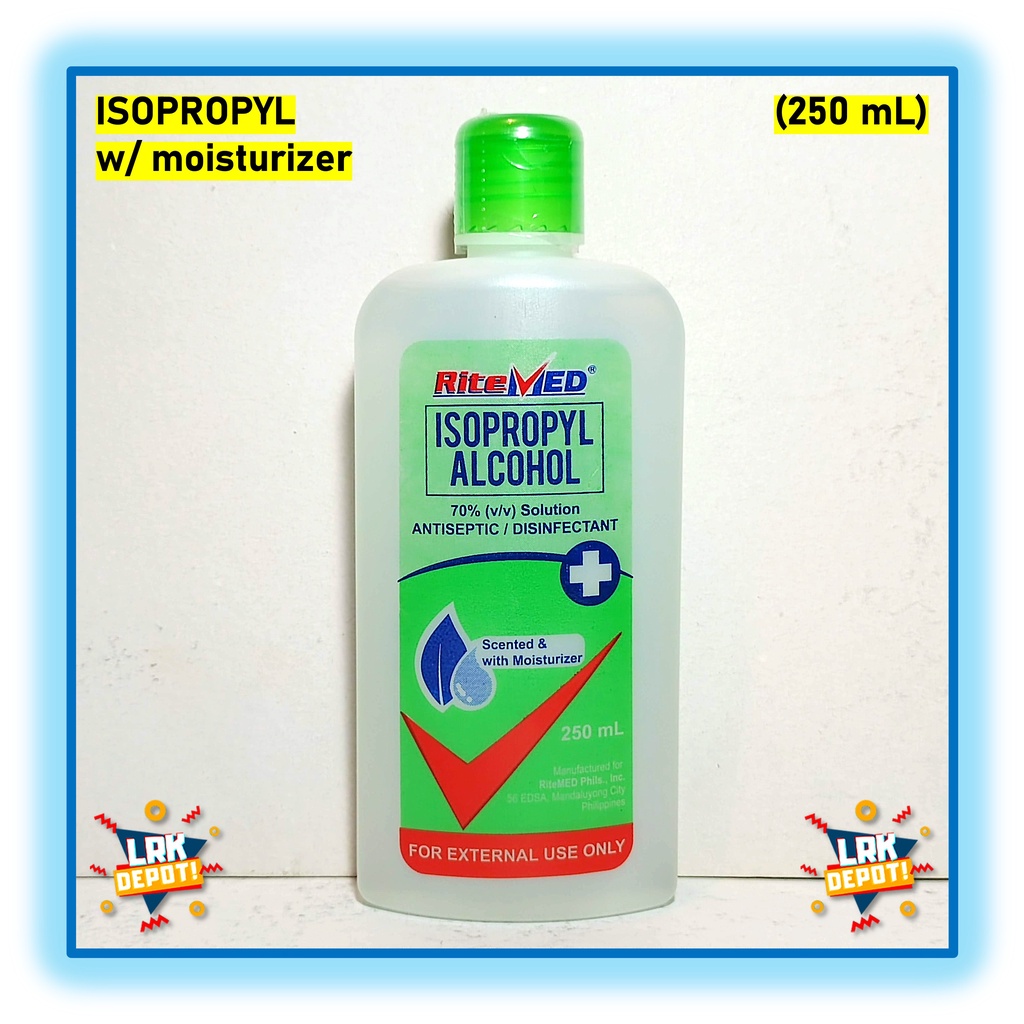 RiteMED Isopropyl Alcohol 70% Sanitizer w/ Moisturizer (250mL ...