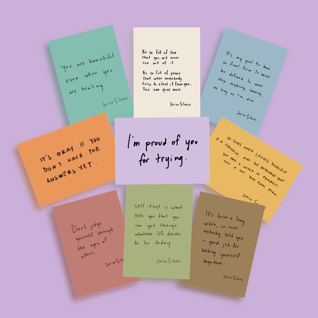 Handwritten Mini Stickers 9 Pieces - Waterproof Quality - Inspirational ...